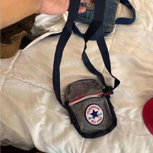 Converse | Bags | Converse All Star Navy And Gray Belt Bag | Poshmark